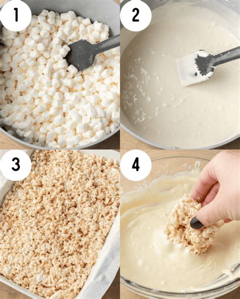 Chocolate Dipped Rice Krispie Treats Bake And Bacon