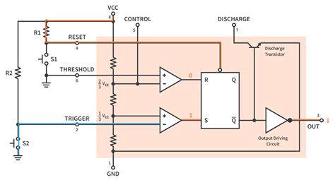 Bistable Multivibrator Using 555 Timer Image To U