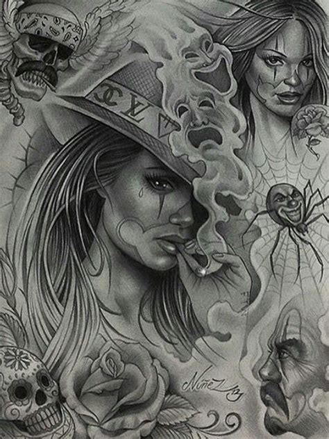 Chola Chicano Drawings Chicano Art Tattoos Body Art Tattoos Sleeve Tattoos Tattoo Sketches