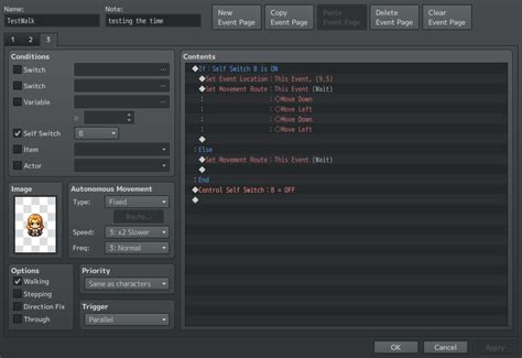 Time System That Goes On All Maps Common Events Rpg Maker Forums