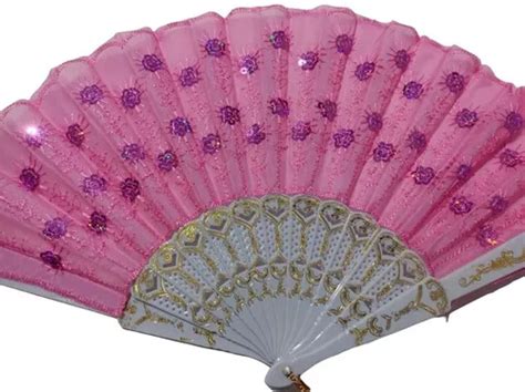 10 Abanico Blanco Tela Colores Bautizo Boda Mayoreo Recuerdo Abanico