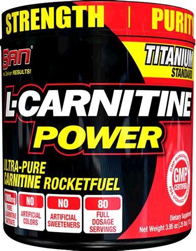 SAN L-Carnitine Power 112 г — купить л-карнитин в порошке недорого в Москве