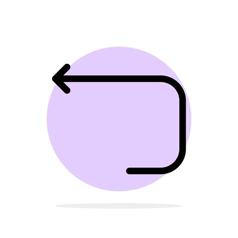 Arrow Loop Loop Arrow Back Abstract Circle Background Flat Color Icon