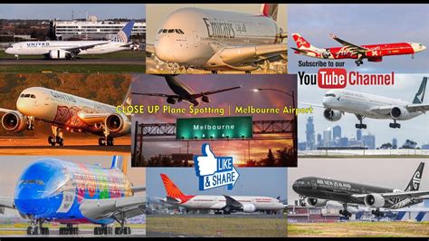 Close Up Plane Spotting A380 B777 A350 A330 B787 A321 Melbourne