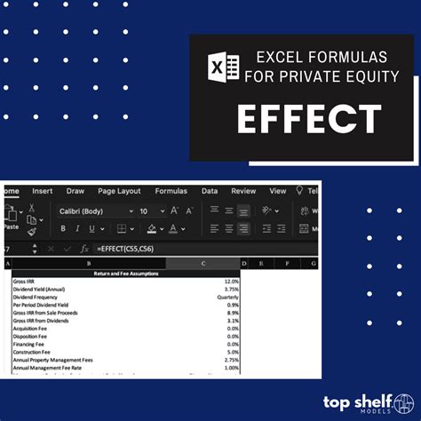 Excel Formulas For Private Equity Effect — Top Shelf® Models