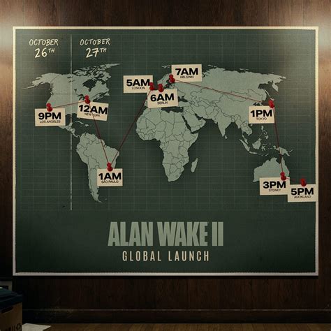 Alan Wake 2 Launch Timings Around The World Revealed Techraptor