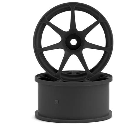 Mikuni Avs Model T7 7 Spoke Drift Wheels Black 2 7mm Offset W 12mm Hex