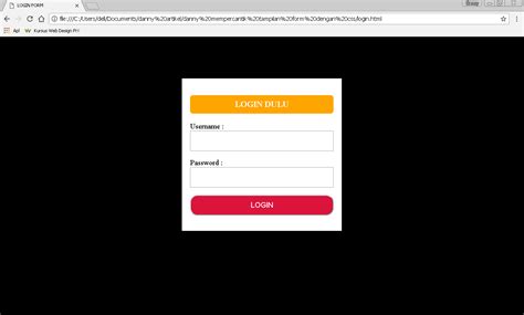 Mempercantik Tampilan Form Login WebHozz Blog
