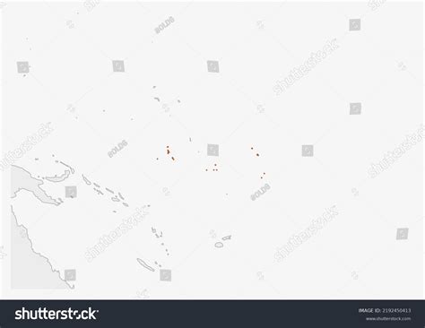 Kiribati Map Highlighted Kiribati Flag Colors Stock Vector Royalty