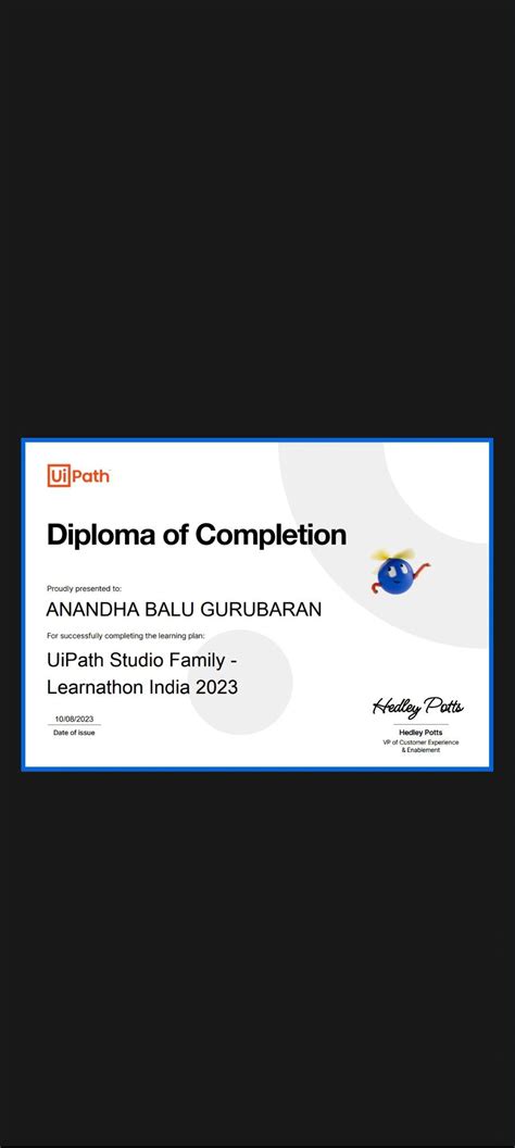 Anandha Balu On Linkedin Uipath Learnathon