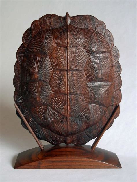Wood Turtle Shell Wood Turtle Wood Sculpture Carving