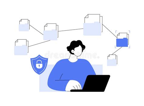 Data Access Abstract Concept Vector Illustration Stock Vector