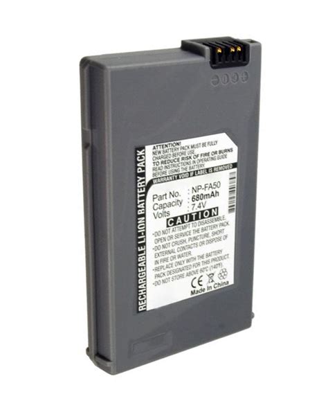 Sony NP-FA50 Battery | 680mAh Li-ion 7.4V Camera Battery ...