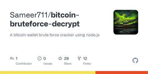 Github Sameer Bitcoin Bruteforce Decrypt A Bitcoin Wallet Brute