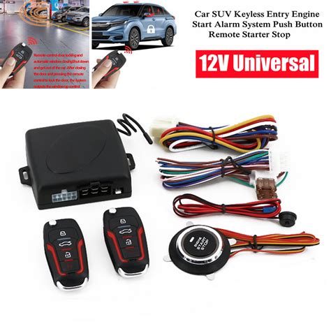 Suv Keyless Ignition Kit Keyless Entry Push Button Start System With