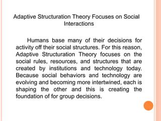 Adaptive Structuration Pptx
