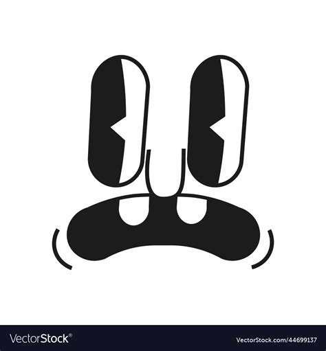Cartoon Mascot Character Vintage Retro Faces Vector Image