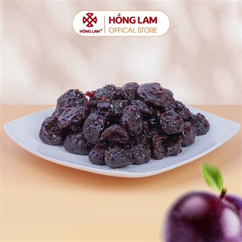 Ô Mai Xí Muội Mận Dẻo Xào Cay Hồng Lam Dạng Hộp 200gr 300gr 500gr