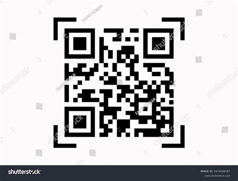 Qr Code Icon Fake Template Quick Stock Vector Royalty Free 2474206187 Shutterstock