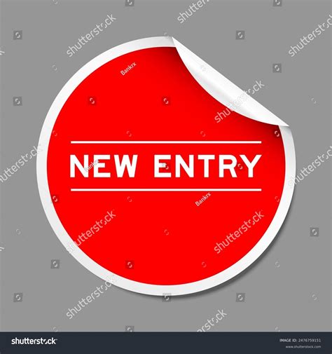 Red Color Peel Sticker Label Word Stock Vector Royalty Free 2476759151 Shutterstock
