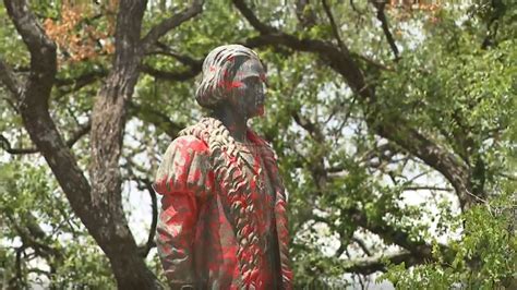 Christopher Columbus Statue In San Antonio Vandalized