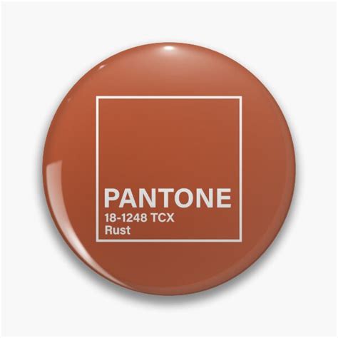 Pantone 18 1248 Tcx Rust Pin For Sale By Princessmi Com Redbubble