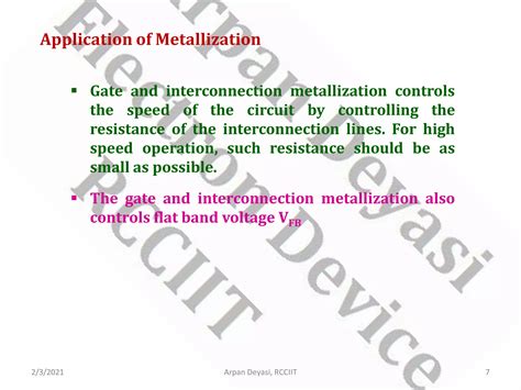 Metallization Pdf