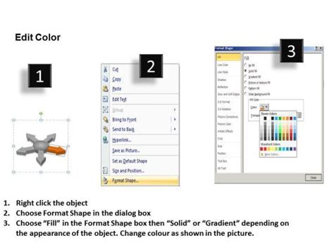 Illustration Of Diverging Stages Circular Manner Gear Chart PowerPoint Sl