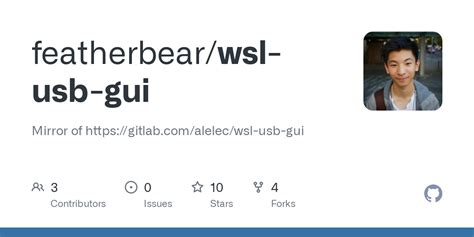 Github Featherbear Wsl Usb Gui Mirror Of Alelec Wsl Usb Gui