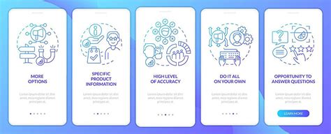 Benefits Of Blue Gradient Gmo Onboarding Screen For Mobile App Vector Presentation Line
