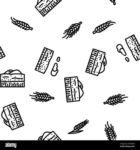 Barley Grain Wheat Seamless Pattern Vector Stock Vector Image And Art Alamy