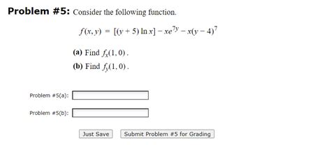 Solved Problem 5 Consider The Following Function Chegg