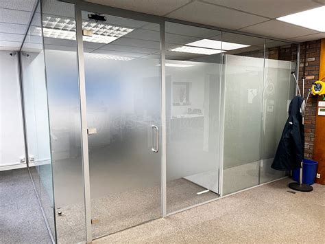 Glass Partitions At Emh Technology Hitchin Hertfordshire Frameless