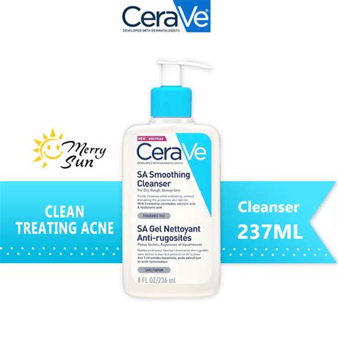 Cerave Salicylic Acid Cleanser Facial Cleanser Exfoliating Clear Dry