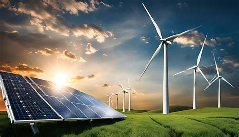 Renewable Energy Solutions Premium Ai Generated Image