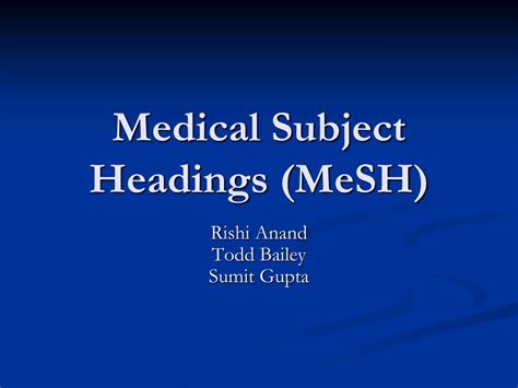 Ppt Medical Subject Headings Mesh Powerpoint Presentation Free Ppt Medical Subject Headings Mesh Powerpoint Presentation Free