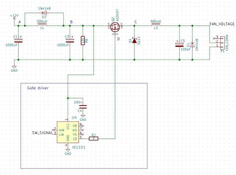Reducing Noise In A 12v Dc Circuit Schematic For A Filter