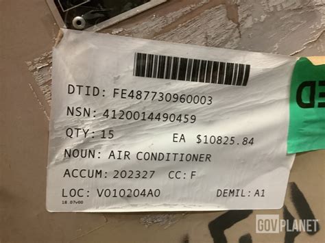 Surplus Drs Fdecu 5 Environmental Control Unit In North Las Vegas Nevada United States