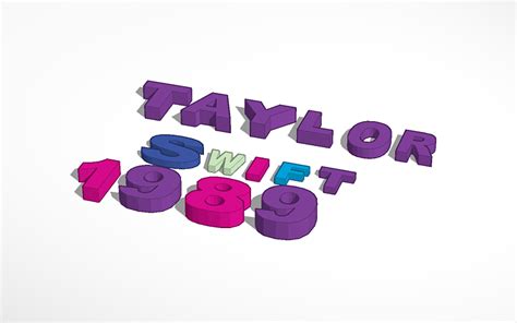 3d Design Taylor Swift Mysavyswirl Tinkercad
