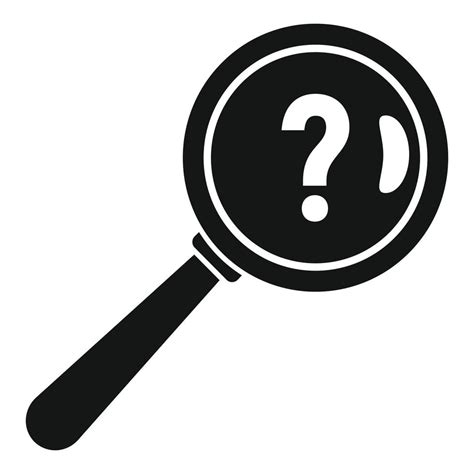 Request Magnifier Question Icon Simple Style 14571075 Vector Art At