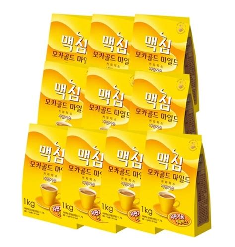 맥심 모카골드 마일드 자판기용 커피믹스 1kg x 10개 m 티몬