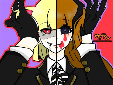 ヴィラン描いてみた。ツイステ男装系オリジナル監督生ちゃん Ibispaint
