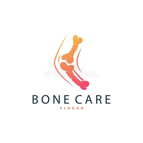 Minimalist Bone Health Logo Illustration Template Design Stock Vector Illustration Of