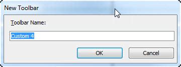 Customize The Toolbars