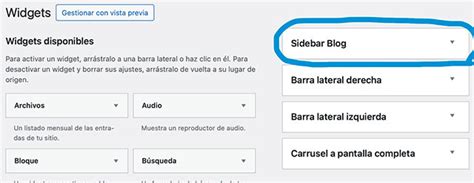 Cómo Crear un Área de Widgets en Wordpress OniCode