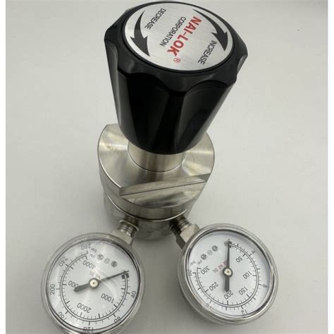 Nailok Helium Cylinder Regulator For Corrisive Gas Cga Bsp Connection