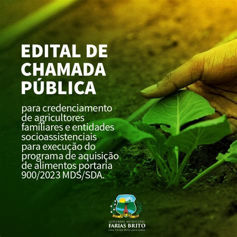 Edital de Chamada Pública Nº 001 2023 Resultado Final Farias Brito