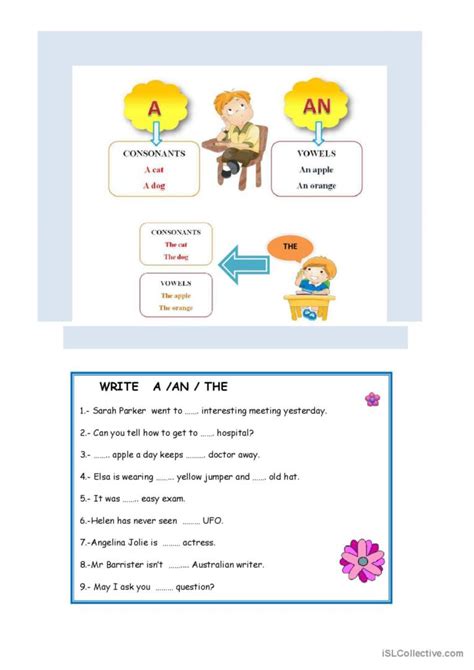 Article Usage English Esl Worksheets Pdf And Doc