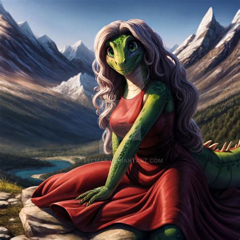 Pretty Iguana Girl By Secmar On Deviantart