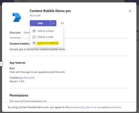 live surveys to teams during meetings using bot framework · issue 7191